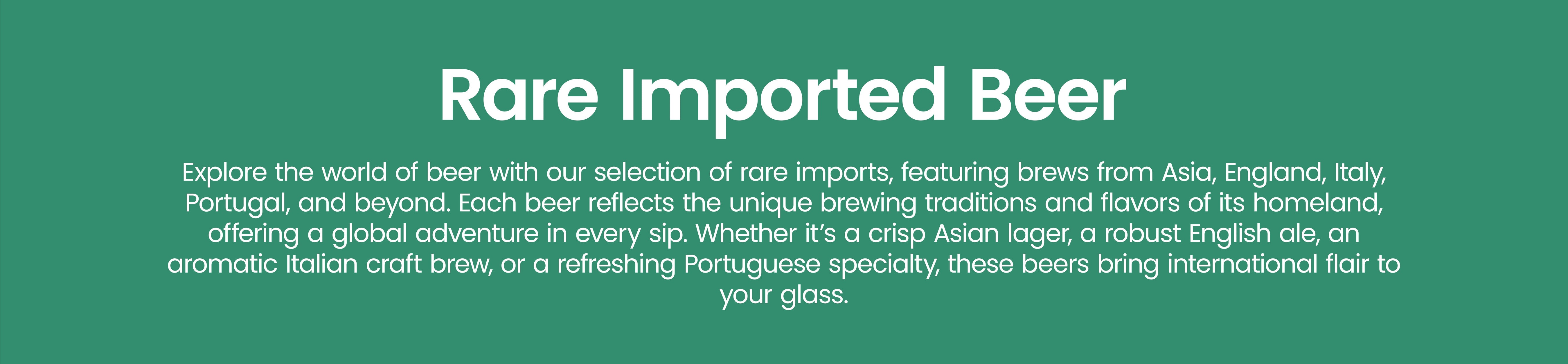 Rare Imported Beers | Mothercity Liquor