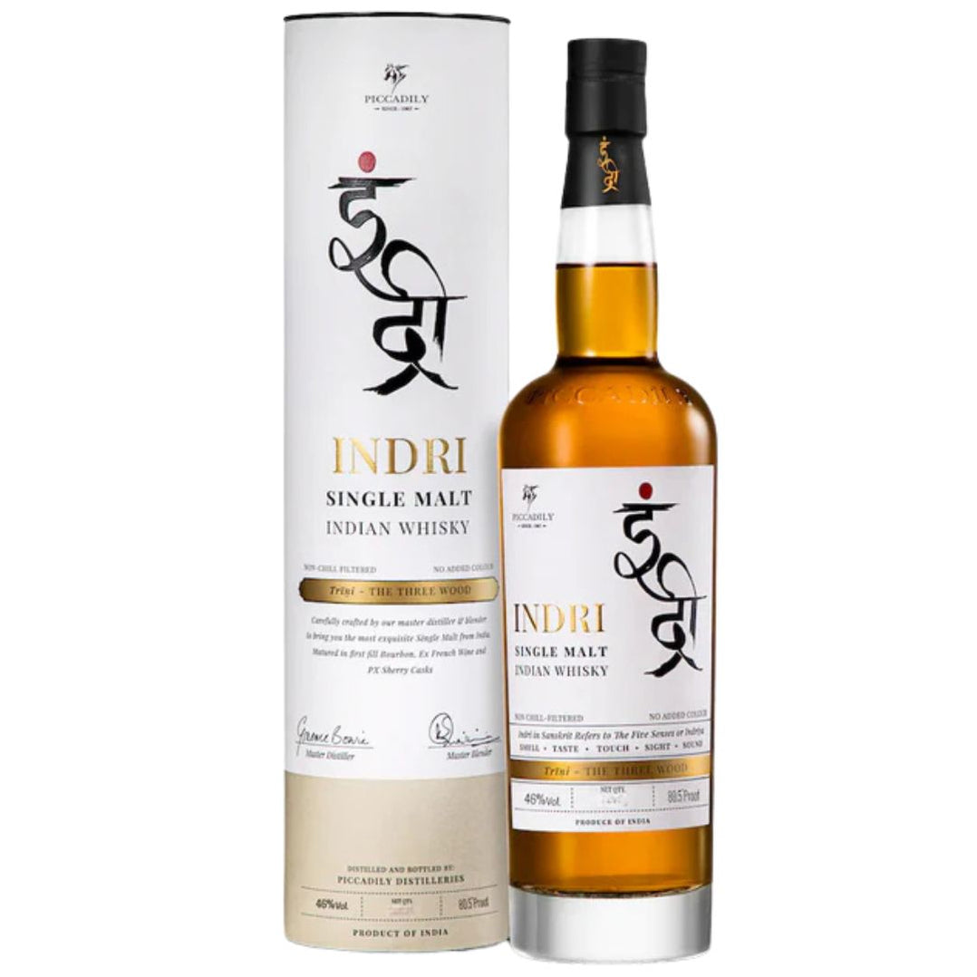 Indri Trini Three Wood Indian Single Malt Whisky | Mothercity Liquor